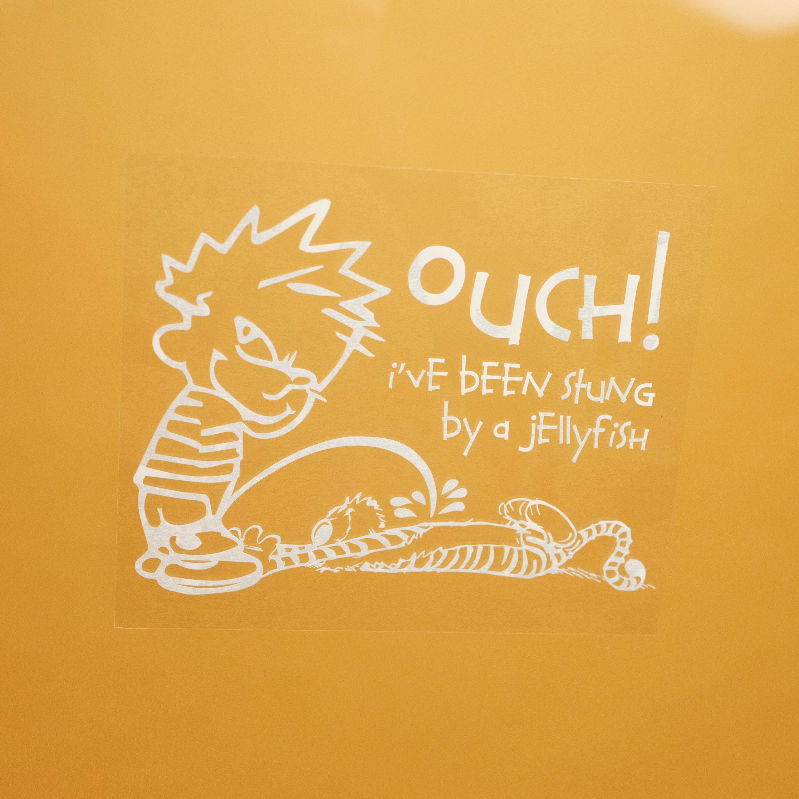Calvin Jellyfish Sting Car Decal – Mean Folk